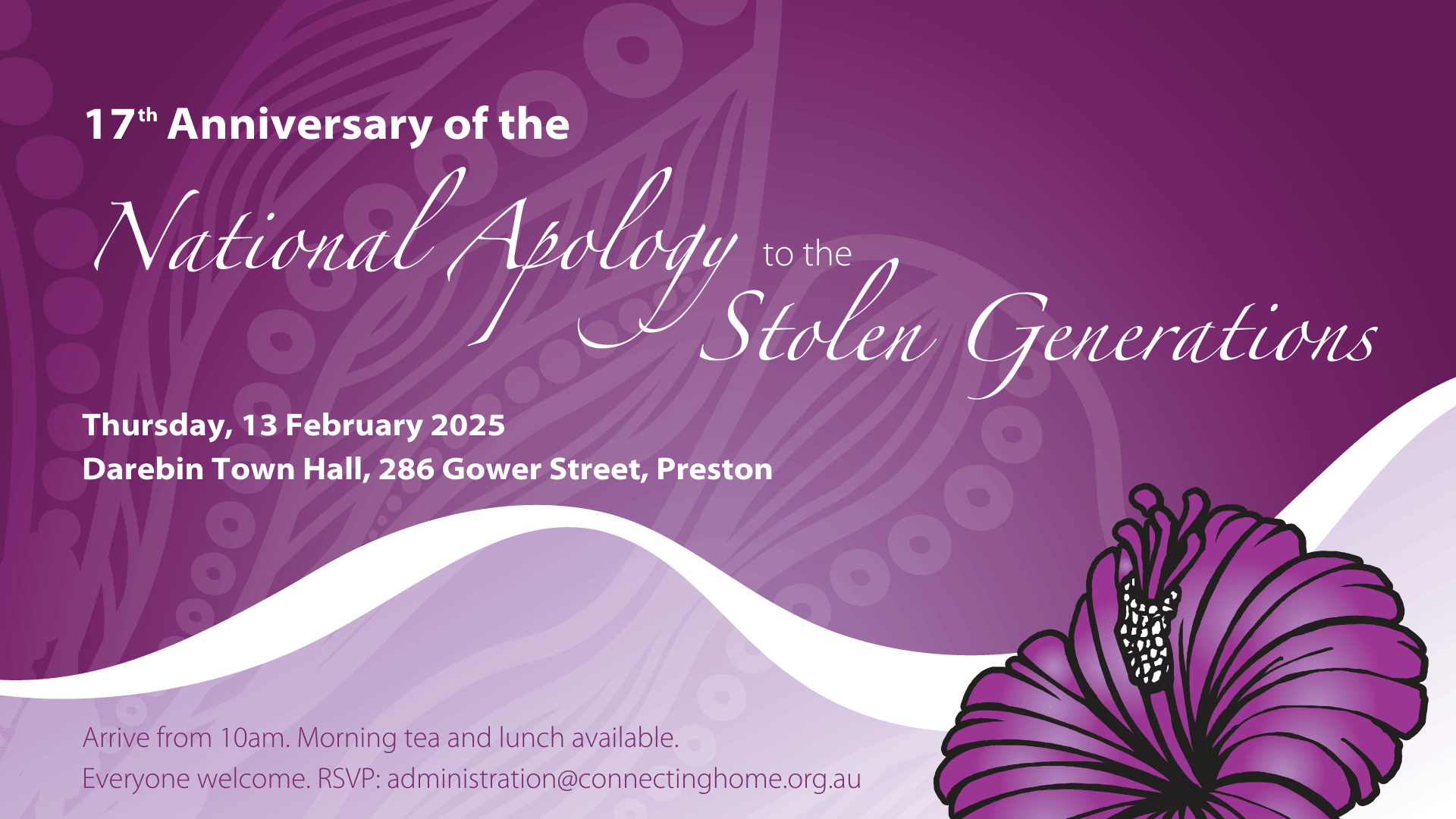 The 17th Anniversary of the National Apology to the Stolen Generations ...